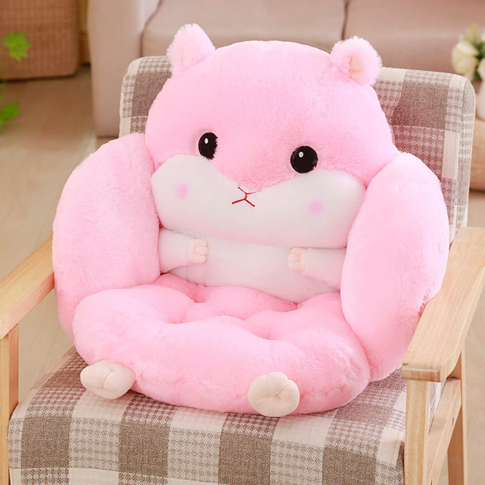 Cartoon Soft Hamster Pillow Animal Seat Cushions Stuffed Plush Sofa Indoor Home Decor Chair Gift Office Toys