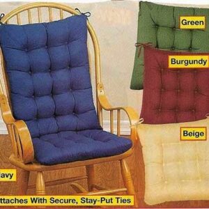 2PC. Padded Rocking Chair Cushion Set - Blue