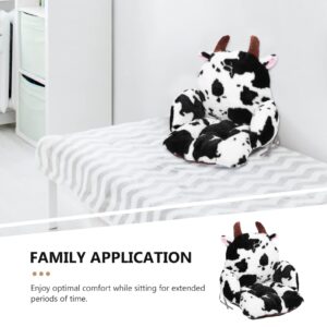 Yardwe Chair Seat Cushion Cow Shape Chair Plush Cushion Warm Comfort Sofa Floor Pillow Bed Cushion for Chair Couch Bed Office Soft Back Support