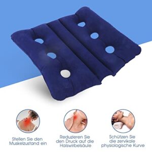 Wheelchair Cushions for Pressure Relief for Sores,Bedridden Air Inflatable Seat Cushion for Wheelchair,Anti Bedsore Seat Pad with 6 Ventilation Holes for Elderly Disabled Handicap