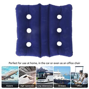 Wheelchair Cushions for Pressure Relief for Sores,Bedridden Air Inflatable Seat Cushion for Wheelchair,Anti Bedsore Seat Pad with 6 Ventilation Holes for Elderly Disabled Handicap