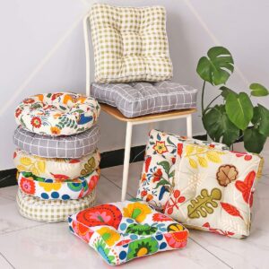 vctops 1PC Indoor Outdoor Bohemian Square Chair Cushion Seat Pad Floor Cushion Pillow (Sun Flower 1, 16"X16")