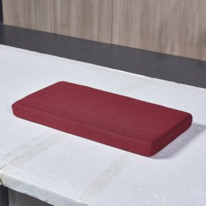 MICUSHION Bench Cushions for Indoor Furniture Non Slip Foam Kitchen Dining Chair Pad Bay Window Seat Cushion with Zipper 36 x 16 inch, Red