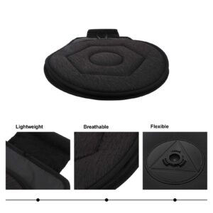 EXCEART 360 Degree Swivel Seat Cushion Rotating Swivel Car Seat Cushion Lumbar Support Pillow for Car Chair and Seat Swivel Car Chair Pad (Black)