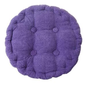 saim round pillow chair pad thickened tatami cushion indoor outdoor pad (purple - 40cm)