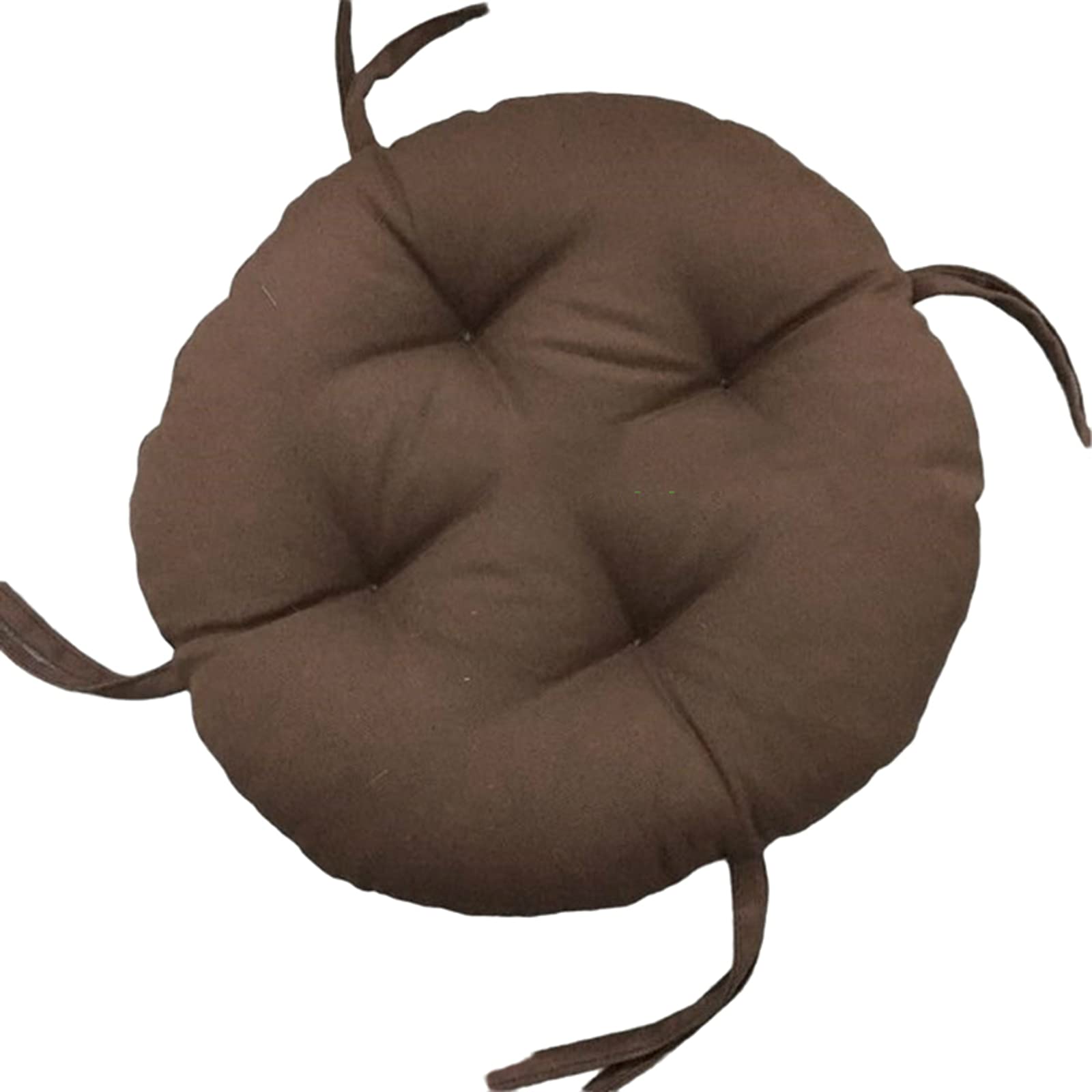 NVEOP Round Bar Stool Cushion with 4 Ties 12 inch, Comfortable Sitting for Round Wooden or Metal Stools, Make Your Old Stool New(Stool Cushion only, Stool not Included)