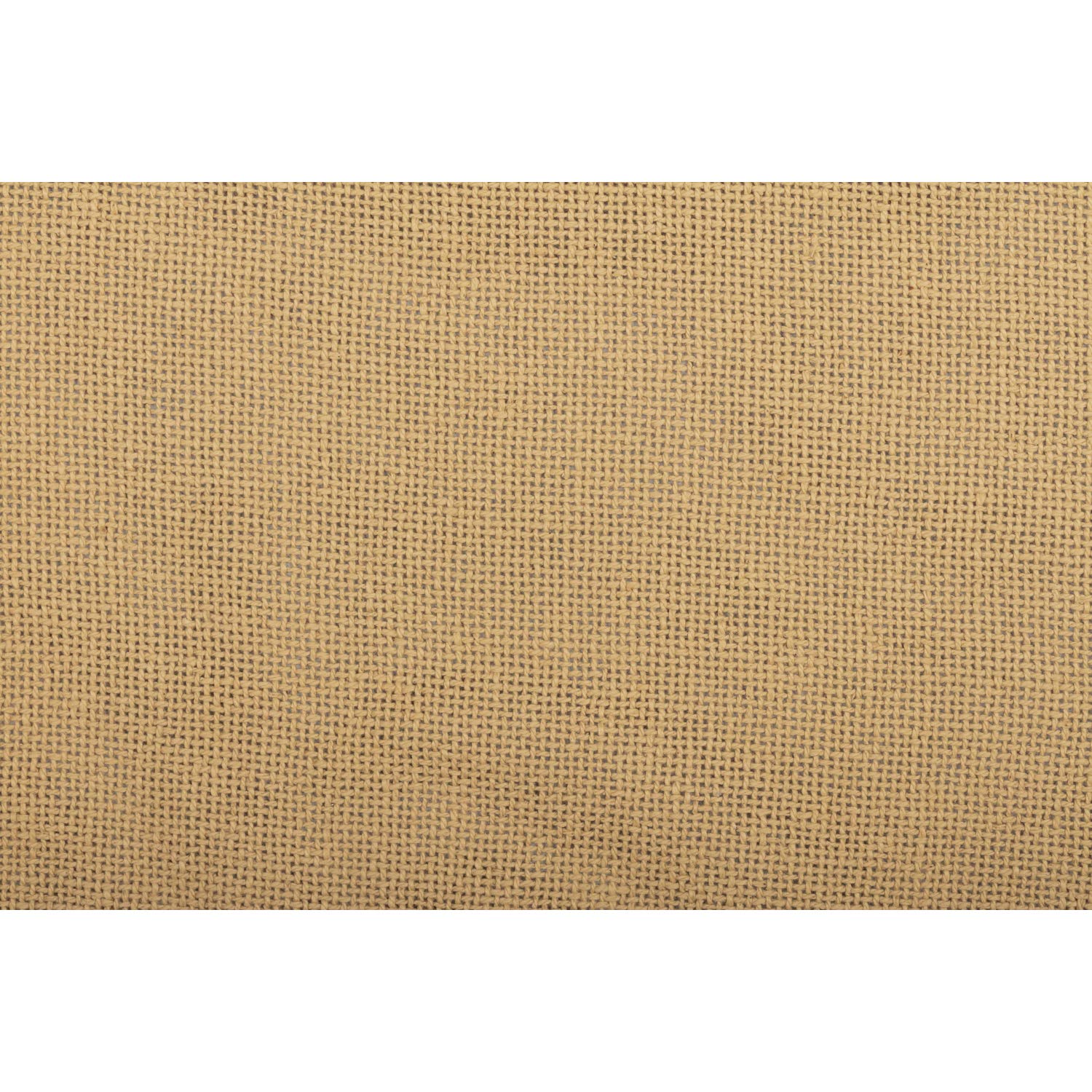 VHC Brands Burlap Table Topper Soft Natural Cotton Farmhouse Kitchen Table Cloth with Fringed Edges 40x40