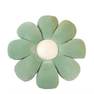 uewidiod flower-shaped pillow cushion floor cushion cushion office sedentary tatami car cushion student seat cushion (40cm, green)