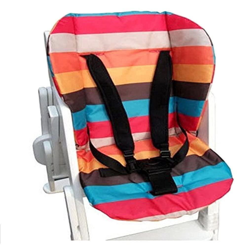 High Chair Cushion,High Chair Pad with 5-Point high Chair Belt