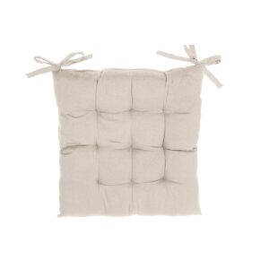 ih casa décor polyester tufted chairpad (18 x 18) (taupe) -set of 2 chair-pads, 4 pound