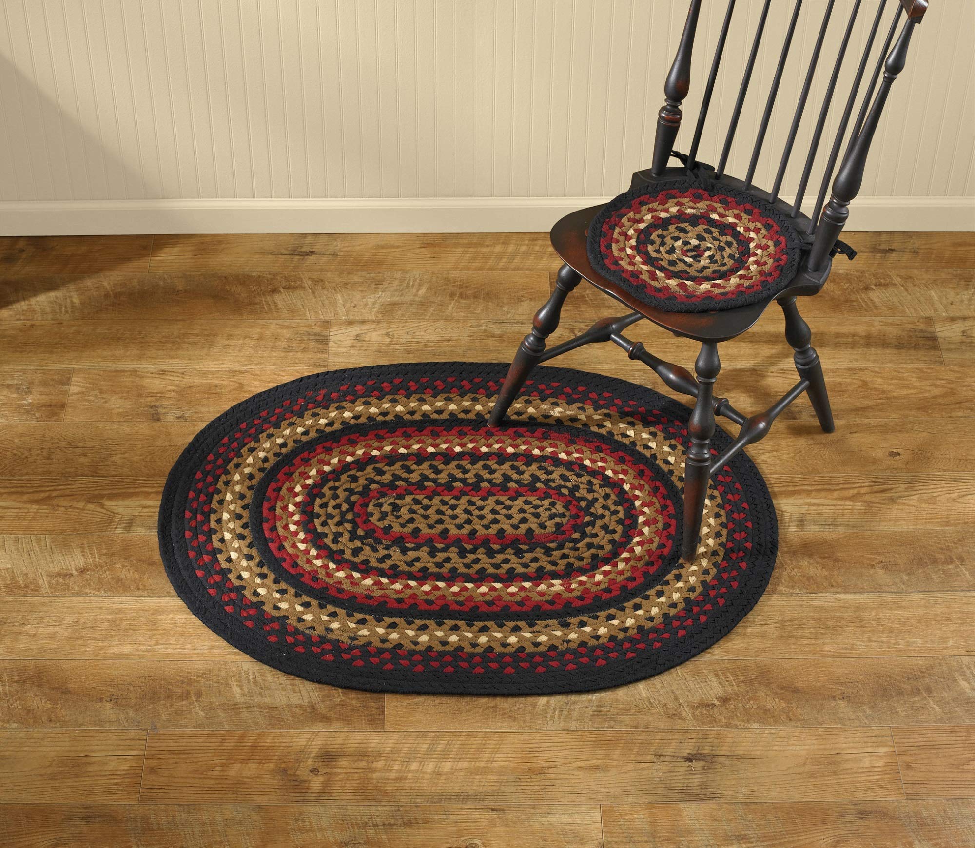 Park Designs Folk Art Braided Chairpad, 1 Count (Pack of 1)