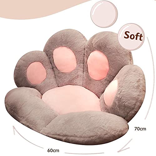 id cafe Cute cat paw Cushion cat paw Shape Lazy Susan Bear paw Chair Cushion Suitable for Restaurant Office Chair Children's Room Interesting Children's Gift (White)