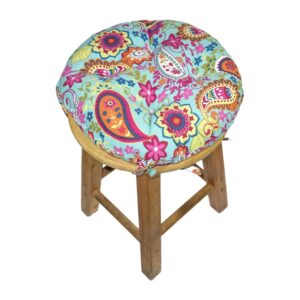 NVEOP Round Bar Stool Cushion with 4 Ties 12 inch, Comfortable Sitting for Round Wooden or Metal Stools, Make Your Old Stool New(Stool Cushion only, Stool not Included) (Color A, 12")