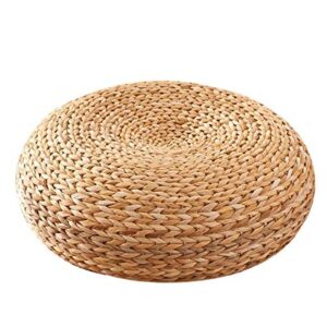 HUAWELL Japaness Style Straw Futon Knitted Round Seat Cushion Pouf Dia 60CM (23.6/6.7 Inch)