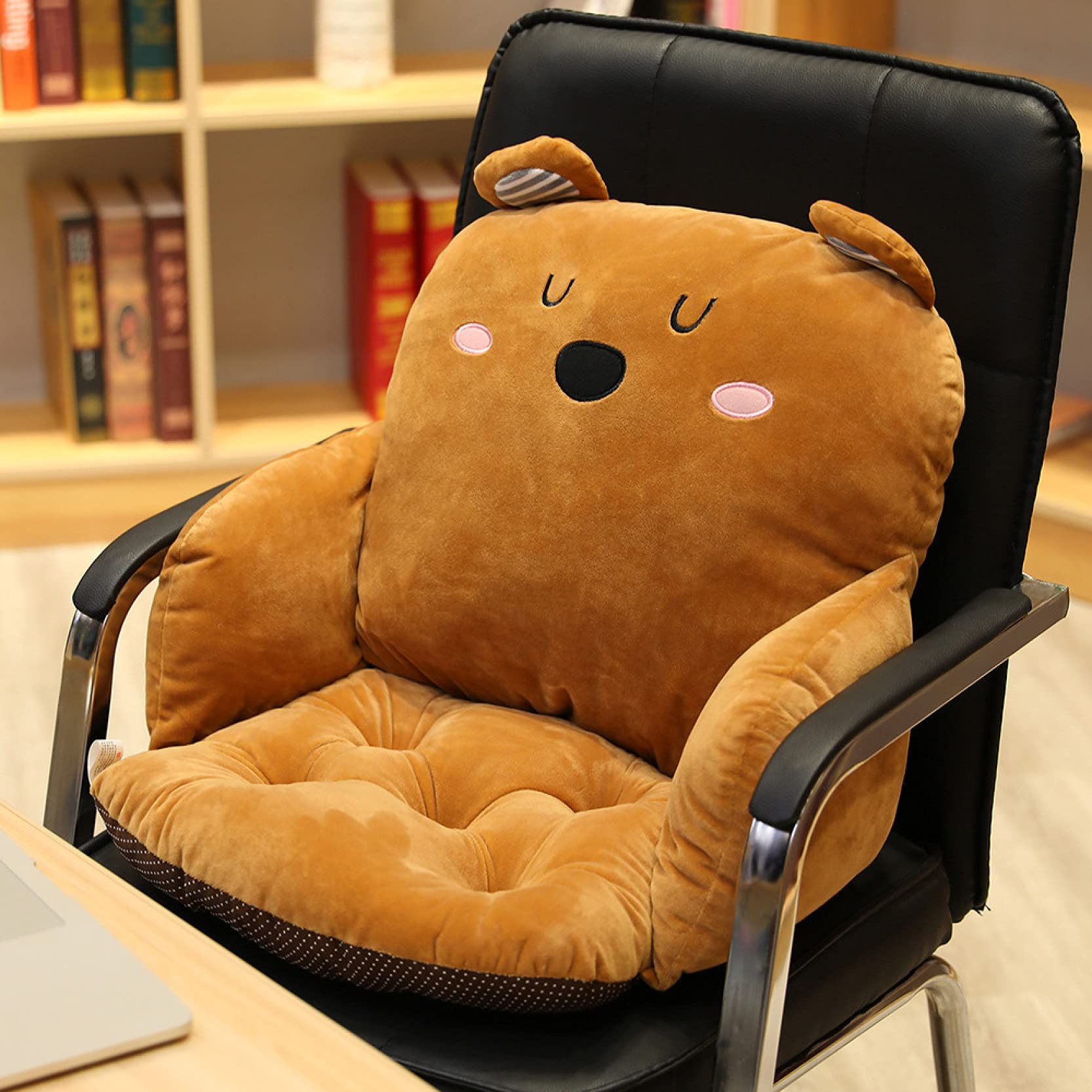 GEORPE Cute Animal Back Pillows Puff Plush Chair Cushion Seat Sofa Mat Home Indoor Floor Office Room Decor