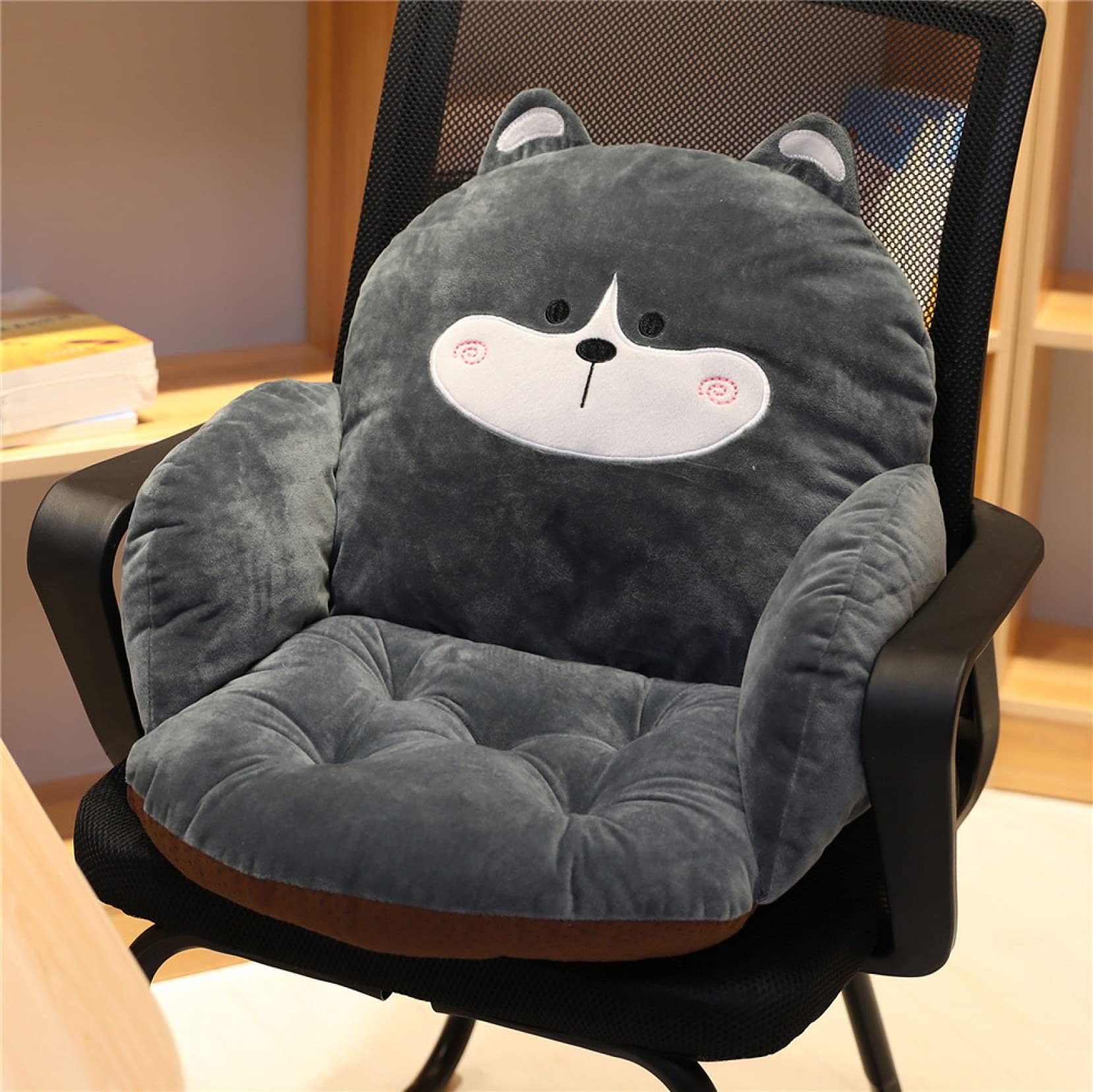 GEORPE Cute Animal Back Pillows Puff Plush Chair Cushion Seat Sofa Mat Home Indoor Floor Office Room Decor