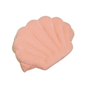 altsuceser soft decorative chair cushion, seashell seat cushion chair pad waist cushion floor cushion back support for office chair, home sofa, bed, floor decoration pink l