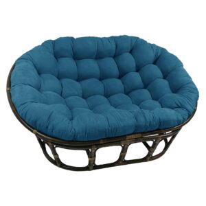 Blazing Needles Tufted Microsuede Double Papasan Cushion, Ultra Violet