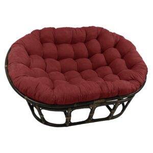 Blazing Needles Tufted Microsuede Double Papasan Cushion, Ultra Violet