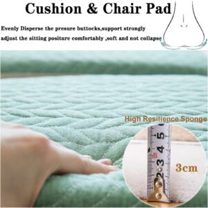 ZTGL U-Shaped Chair Cushions 100% Cotton Non-Slip Dining Chair Pads with Ties Durable Kitchen Seat Cushion Pads Chair Decoration Cushions for Office Home,Beige,Pack of 2