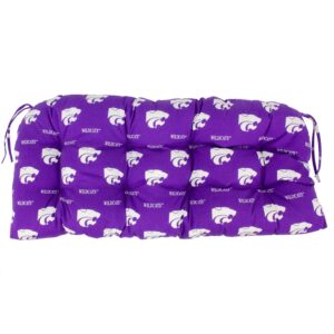 College Covers Comfy Loveseat Settee Cushion, 46 in x 20 in x 3 in, Kansas State Wildcats