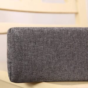 ZTGL Chair Seat Cushion 40/45/50 cm, Square Thicked Linen Seat Cushion for Kitchen, Dining, Office Chairs, Car Seats - Comfort and Back Pain Relief,Grey a,50x50x5 cm