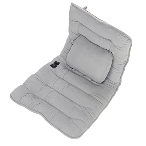 Qinlorgo Heated Cushion, Light Grey Chair Heating Mat for Home