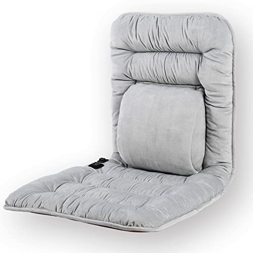 Qinlorgo Heated Cushion, Light Grey Chair Heating Mat for Home