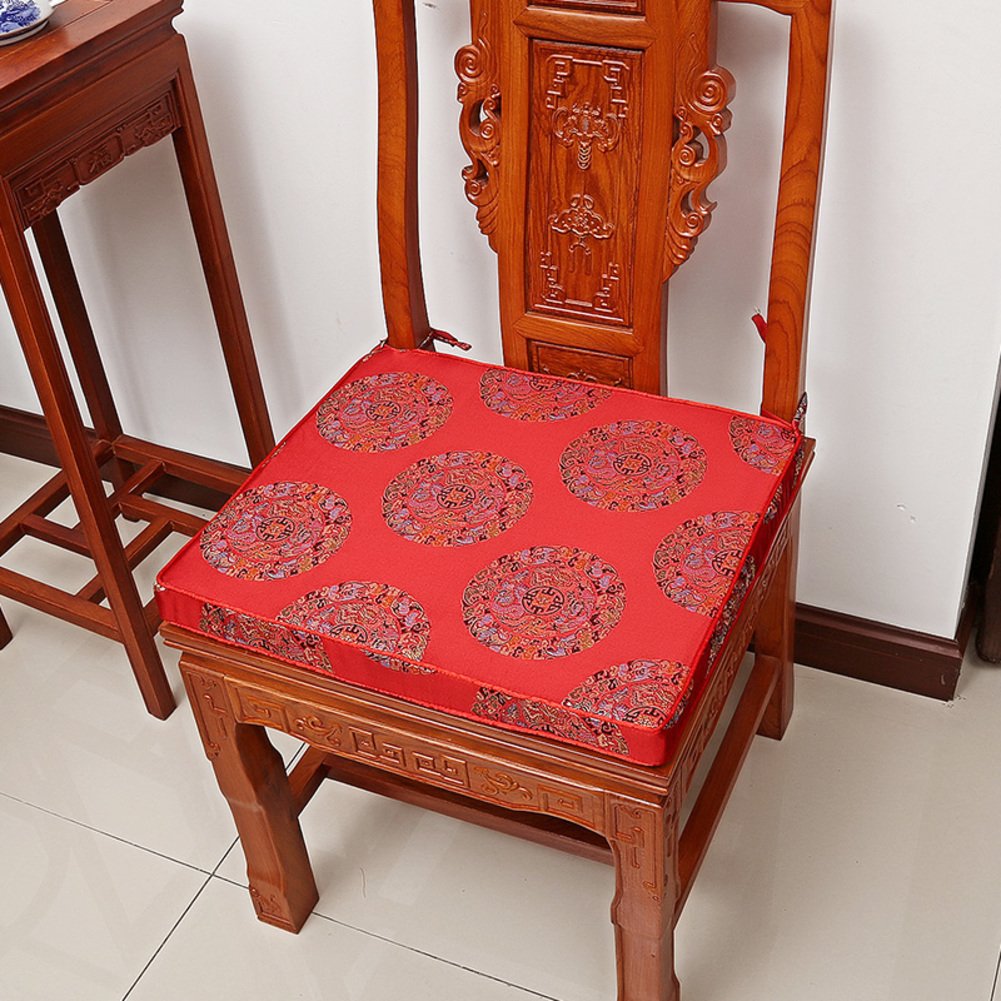 Mahogany Chair Cushion,[Chinese Style] Cushions Mahogany Sofa mat Solid Wood Sponge Chair Cushion Armchair seat mat [Classical]-F 38x44x5cm(15x17x2inch)