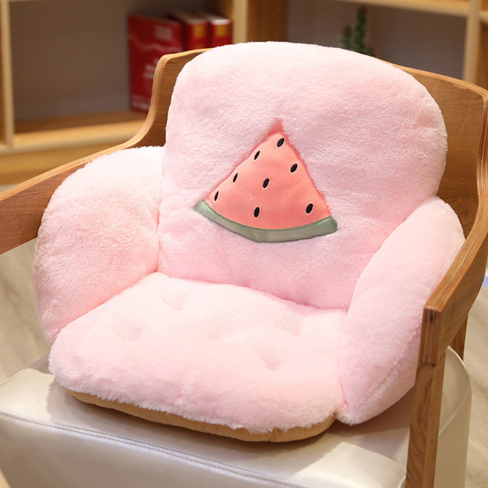 GEORPE Cartoon Seat Cushion Pillow Floor Cushions Plush Pad Sitting Rocking Chair Swing for Office Home Color 15.7x13.8x15.7''/40x35x40cm