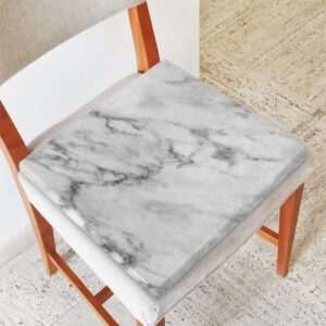 auuxva seat cushion abstract line marble texture chair cushion 16x16in soft foam dorm chair pad with washable zipper cushion cover for kitchen dining office patio furniture cushion