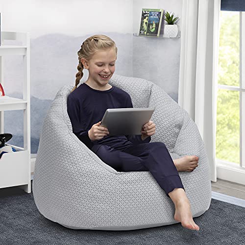 Delta Children Serta I Comfort Cozeee Fluffy Chair, Kid Size, Grey