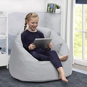 Delta Children Serta I Comfort Cozeee Fluffy Chair, Kid Size, Grey