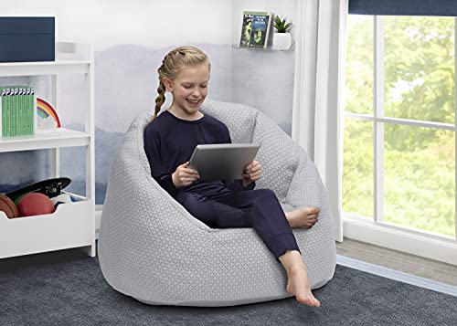 Delta Children Serta I Comfort Cozeee Fluffy Chair, Kid Size, Grey