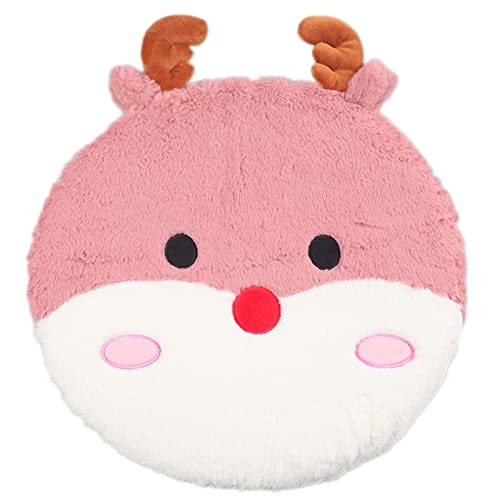 CHDN Memory Foam Seat Cushion Anti-Slip Cute Animal Cover Soft Round Stool Cushion Chair Pad Floor Mat 16 Inch (Deer)