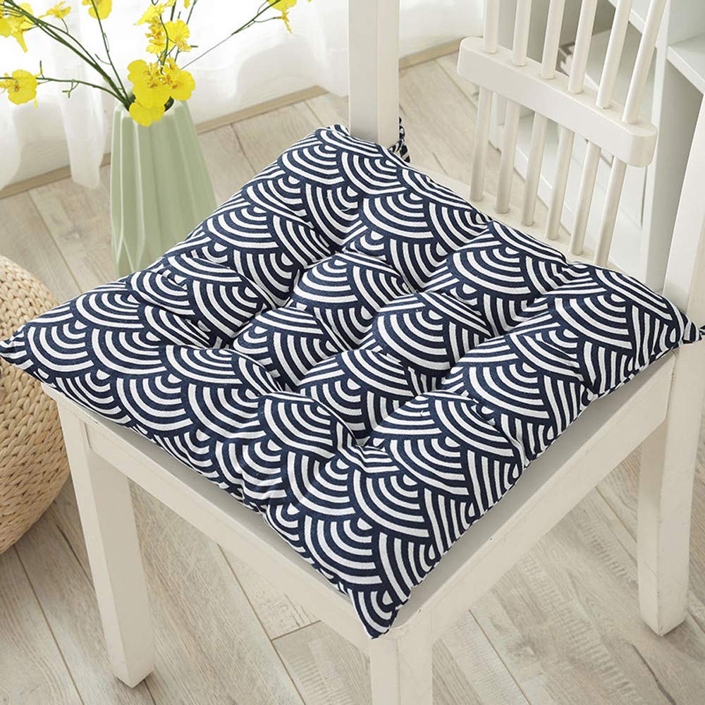 TUNKENCE Kitchen Chair Cushions Dining Chair Cushion Kitchen Chair Pads with Ties and Non-Slip Non-Slip Universal Chair Cushions for Lounge, Kitchen,Office