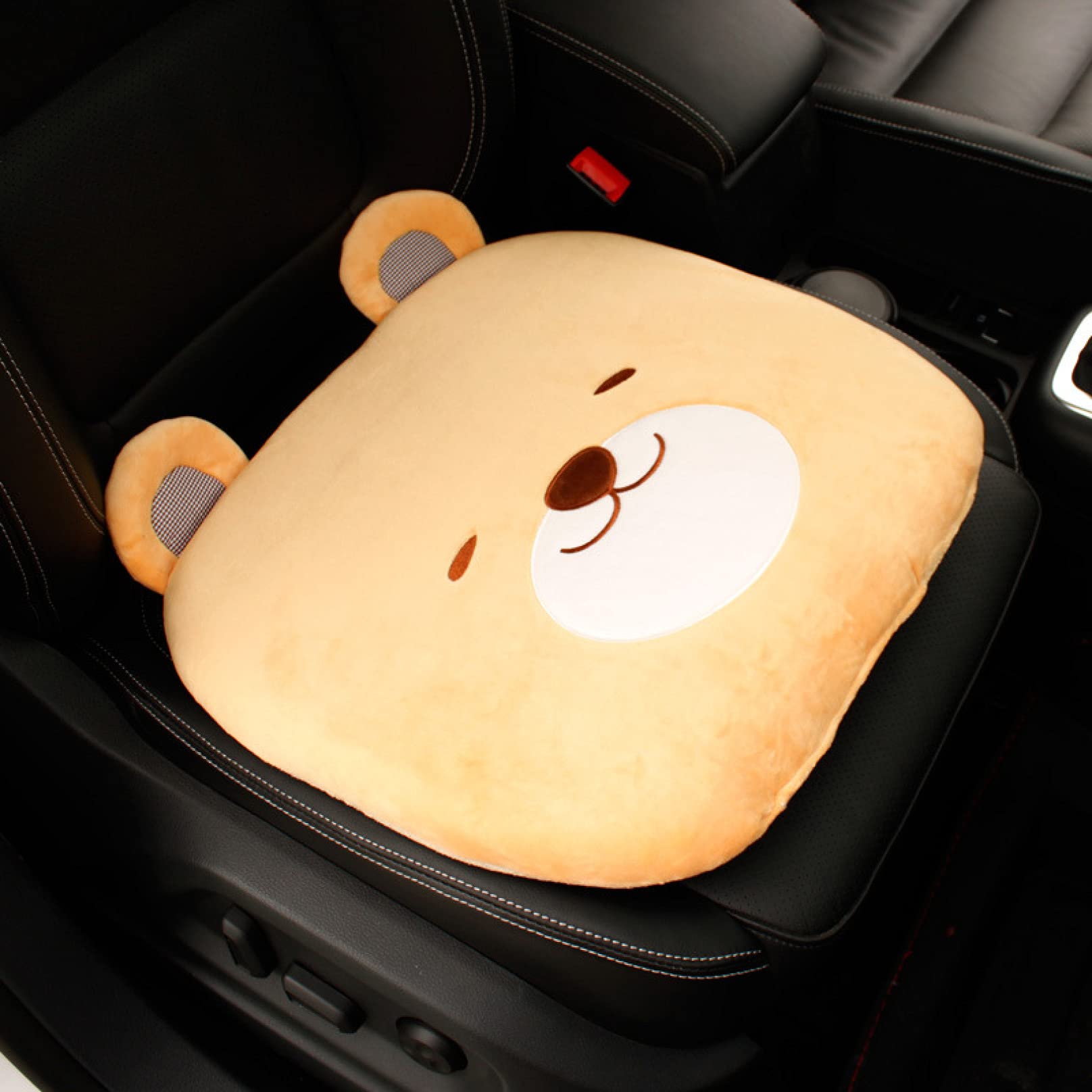 PTONUIC Cute Plush Car Seat Cushion Thicken Anti-Slip Chair Cushion Breathable Pad Soft Cartoon Seat Cushion