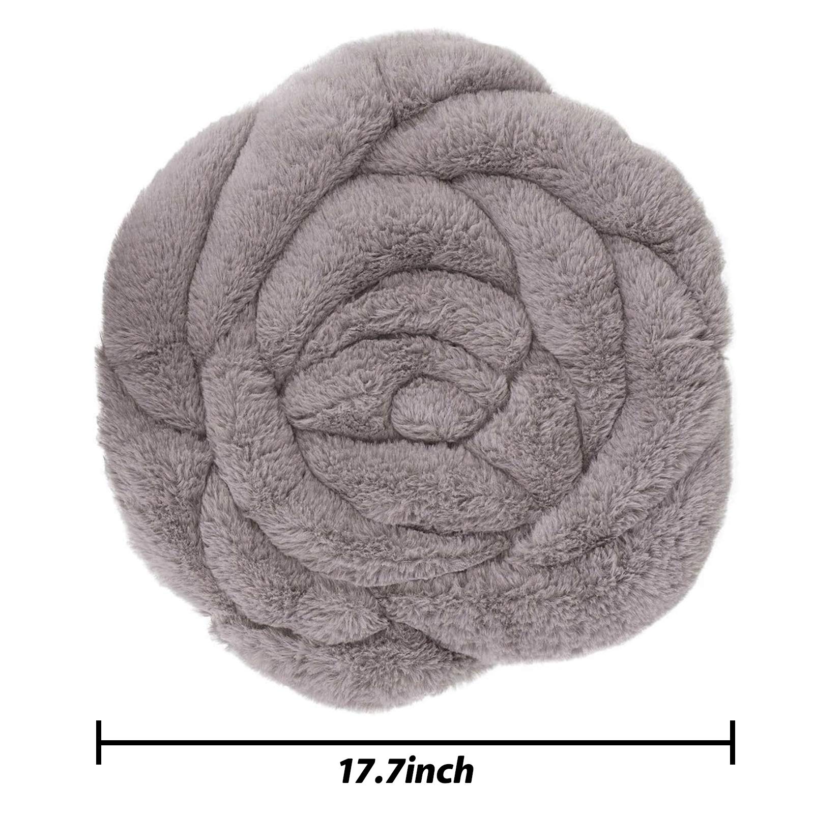 Rose Flower Comfy Chair Pad Seat Cushion Soft Thicken Seat Pads Cushion Pillow for Dining Chairs Office Chairs No Slip Sofa Seat Chair Pad Tatami Pain Relief Chair Cushions Pads for Home Office Sofa