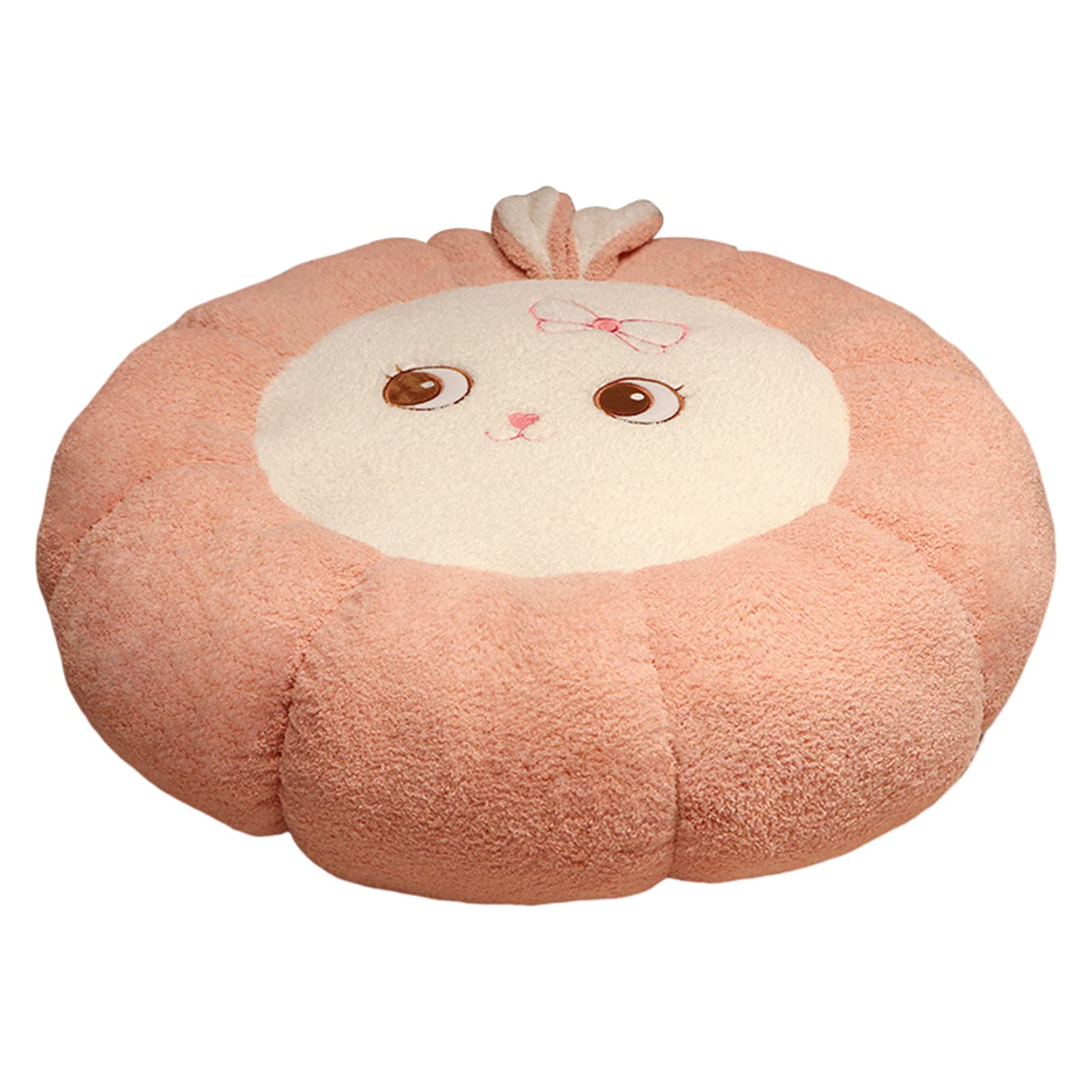 Seat Cushion, Chair Cushion Soft High Elastic Supportable PP Cotton Winter Plush Cute Animal Cushion Home Decoration for Car (17.72", Pink)