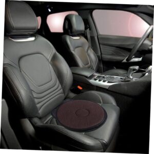 Homoyoyo Car Seat Protector 360 Car Swivel Cushion Rotating Seat Cushion Auto Seat Cushion Seat Pad Coffee to Rotate Swivel Chair Pad Donut Sandwich Fabric Office Chair Cushion