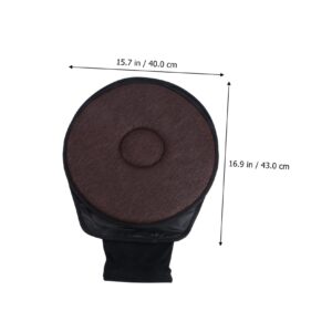 Homoyoyo Car Seat Protector 360 Car Swivel Cushion Rotating Seat Cushion Auto Seat Cushion Seat Pad Coffee to Rotate Swivel Chair Pad Donut Sandwich Fabric Office Chair Cushion