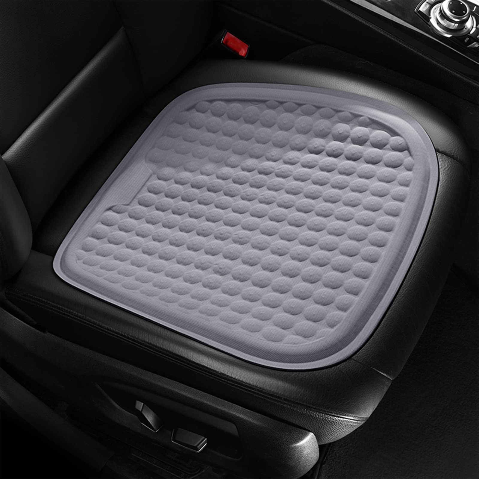 LGNORA Breathable Gel Seat Cushion for Long Sitting Non-Slip Comfortable Car Seat Cushion Cool Washable Home Office Chair Cushion Reduce Sweat (Grey)