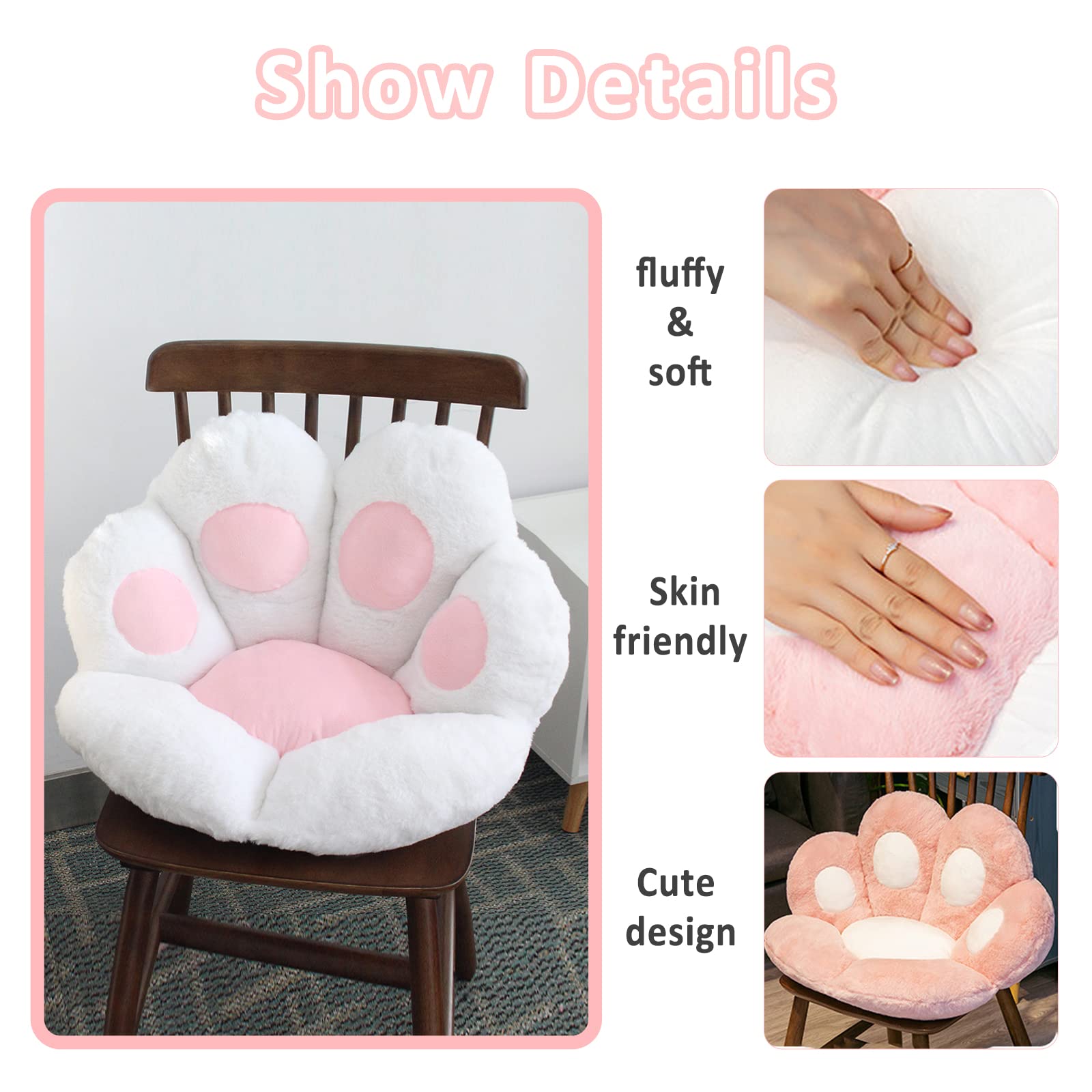 Paw Pillow，Cat Paw Cushion，Cute Chair Cushion，Lazy Sofa Cat Claw Lazy Sofa, Office Chair Cushion，Cat Paw Seat Cushion