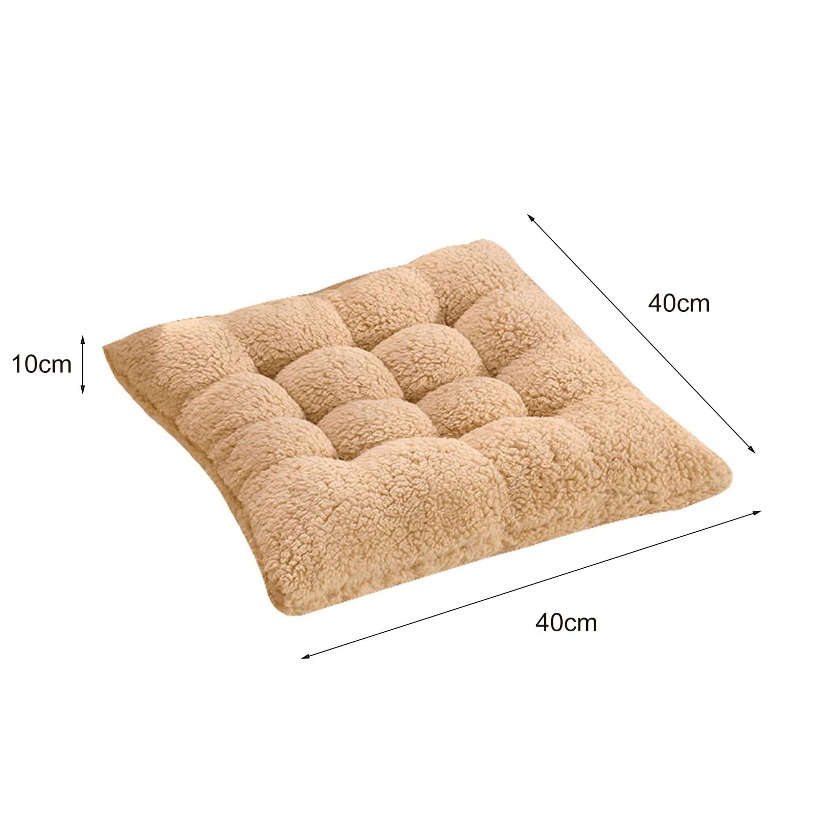 AOKID Plush Seat Cushion Soft Chair Cushions High Elastic Desk Chair Cushion Easy to Clean Office Chair Cushion for Home Office Accessories Camel 40 * 40cm