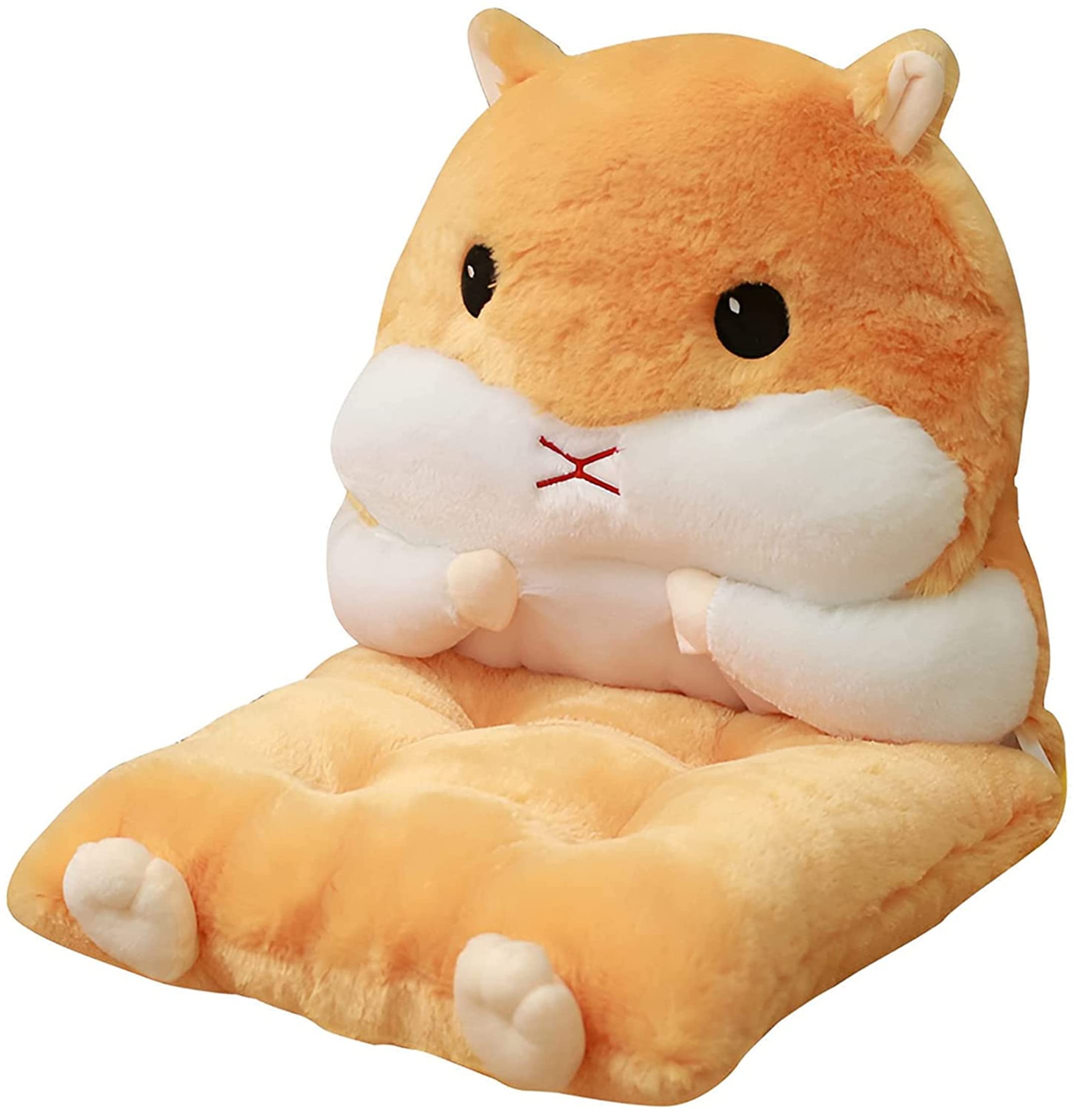 YILANLAN Cute Hamster Chair Cushion Floor Cushion Cartoon Animal Cushion car Cushion Office Cushion (45cm*45cm*40cm, Orange)