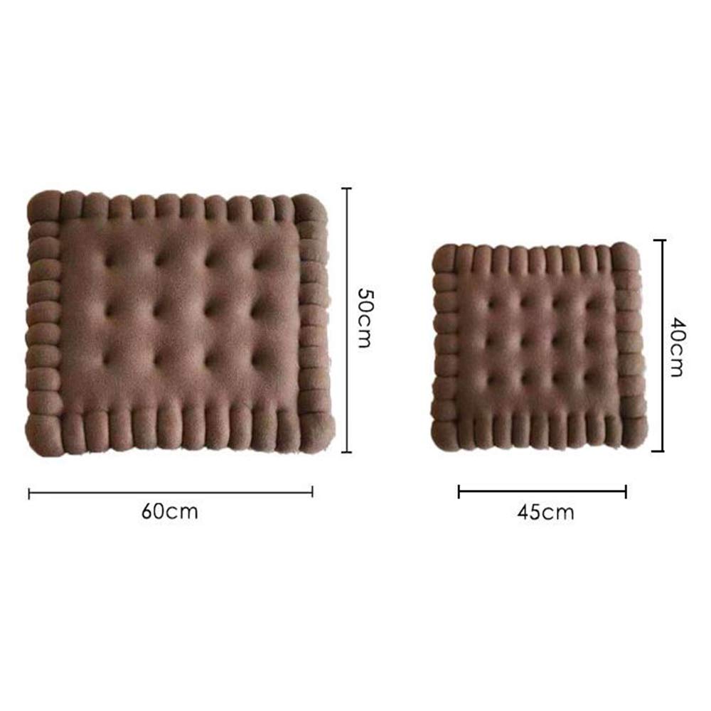 WJXBoos Japanese Solid Color Chair Pad,Non-Slip Biscuit Chair Cushion Seat Pad for Dining Chair Stool Kitchen Tatami Cushion B 4045cm(1618inch)