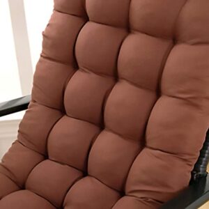 Ruby Lil High Back Chair Cushion,Bench Cushions,Non Slip Bench Cushion Chair Pad for Mattress Recliner Indoor Veranda,Brown,55x163cm(22x64inch)