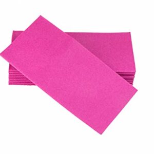 SimuLinen Magenta Dinner Napkins Paper Disposable & Decorative –Dinner Napkins with Linen-feel, Cloth-Like & KOSHER for Passover, Easter, Weddings, Shower Napkins – Size: 16”x16” – Box of 50