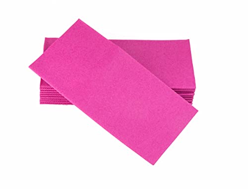 SimuLinen Magenta Dinner Napkins Paper Disposable & Decorative –Dinner Napkins with Linen-feel, Cloth-Like & KOSHER for Passover, Easter, Weddings, Shower Napkins – Size: 16”x16” – Box of 50