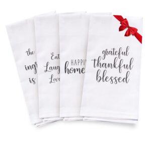 michael grace gifts decorative kitchen towels - cute kitchen towels with sayings, cute tea towels for kitchen, cute dish towels, perfect for housewarming gift christmas mothers day birthday